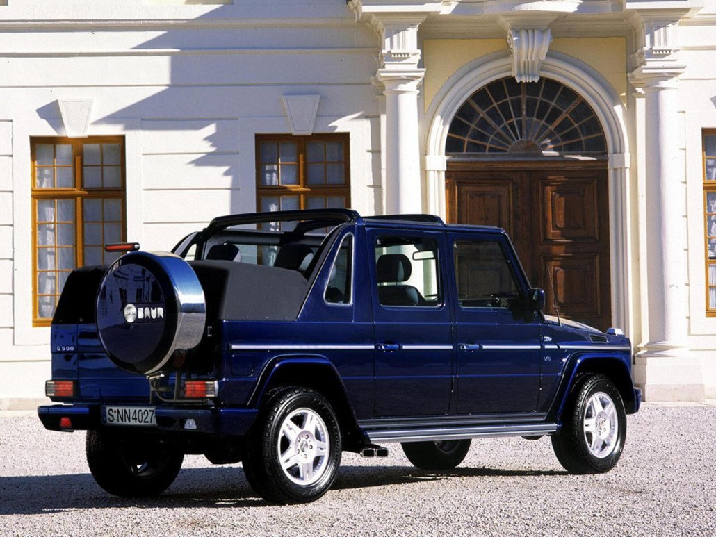 Mercedes G cabrio XL IVM Automotive Baur vue AR 2002 – photo IVM | Auto ...
