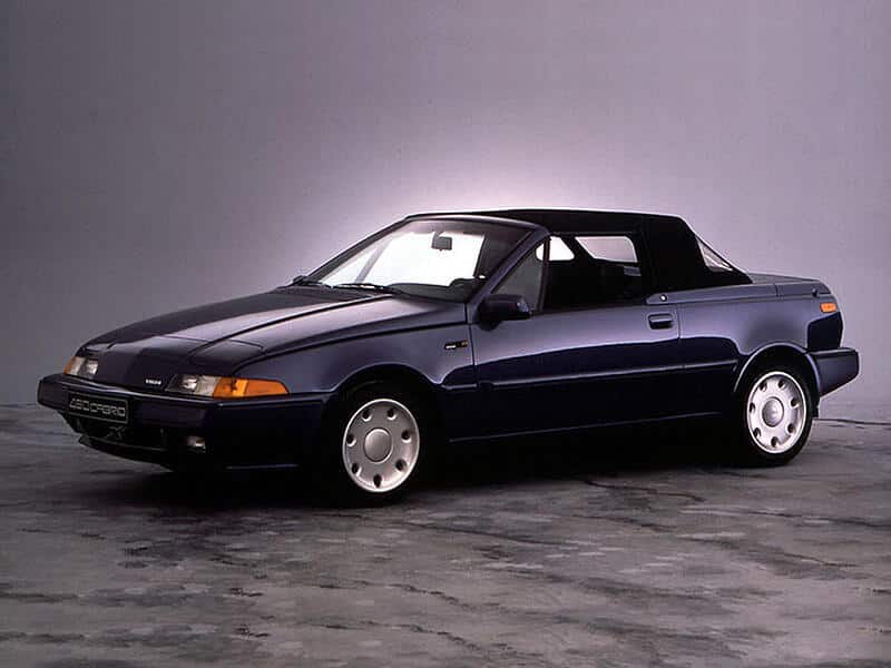 Volvo 480 cabriolet prototype 1990 vue AV avec capote – photo Volvo ...